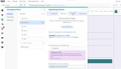 How to change your URL on Wix: Add custom domain and page names ...