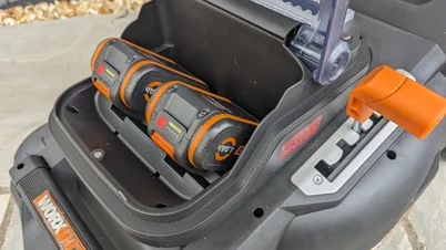 Worx Nitro WG737E review: A mighty mid-sized cordless mower | Expert ...