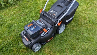 Worx Nitro WG737E review: A mighty mid-sized cordless mower | Expert ...