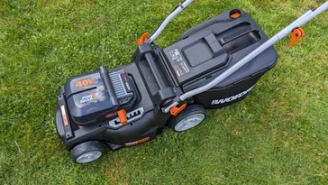 Worx Nitro WG737E review: A mighty mid-sized cordless mower | Expert ...