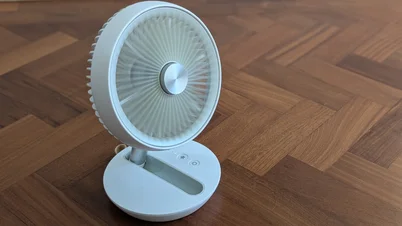 Dimplex Rechargeable Desk Fan review: An ingenious folding travel fan ...